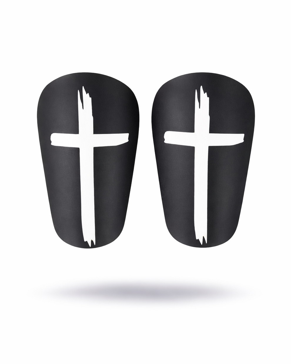 Black Cross Mini Shin Pads – Pre Cuts